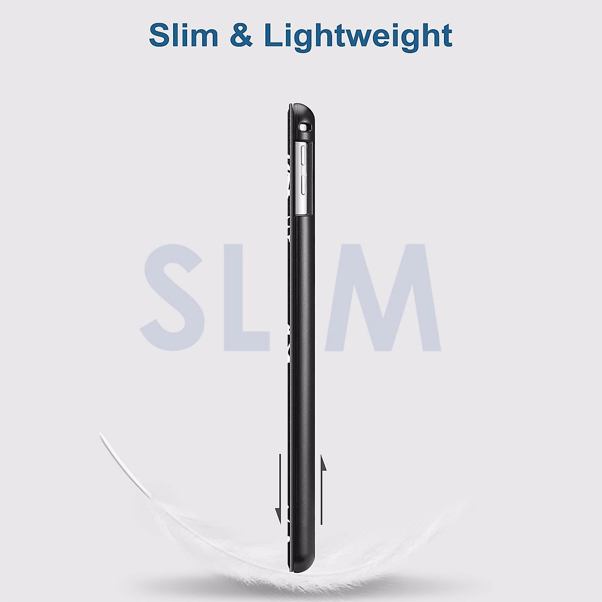 Fintie Case for iPad 6th / 5th Generation (2018/2017), iPad Air 2 / Air 1 (9.7 Inch) - Lightweight Slim Shell Standing Cover with Auto Wake/Sleep Feature, Composition Book Black