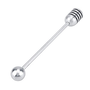 Honey and Syrup Dipper Stick, Server Honey Spoon 304 Stainless Steel Wand for Honey Pot Jar Containers 6.3 Inch