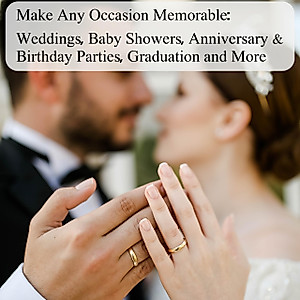 EBEGEE Wedding Guest Book for Wedding Reception, Elegant 9 x 7inch Baby Shower Guest Book with Polaroid Photo Pages and Registy Pages, Gold Foil Lettering Linen Cover, Perfect for Any Celebration