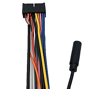 ALLMOST Power & Speaker Wire Harness Compatible with BV9351B, BV9358B, BV755BLC,BV755B 20 Pins Plug, Black