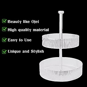 Vencell homedoco Vencell homedeco Boho 2 Tier Tray for Serving Cupcakes or Desserts, Modern Home and Kitchen Decor, Heavy-Duty Acrylic c-1 Vencell homedoco tiered tray