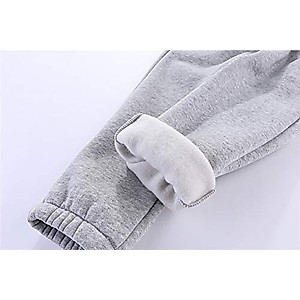 Mud Kingdom Baby Boys Joggers Winter Cute Bear Fleece 18-24 Months Gray