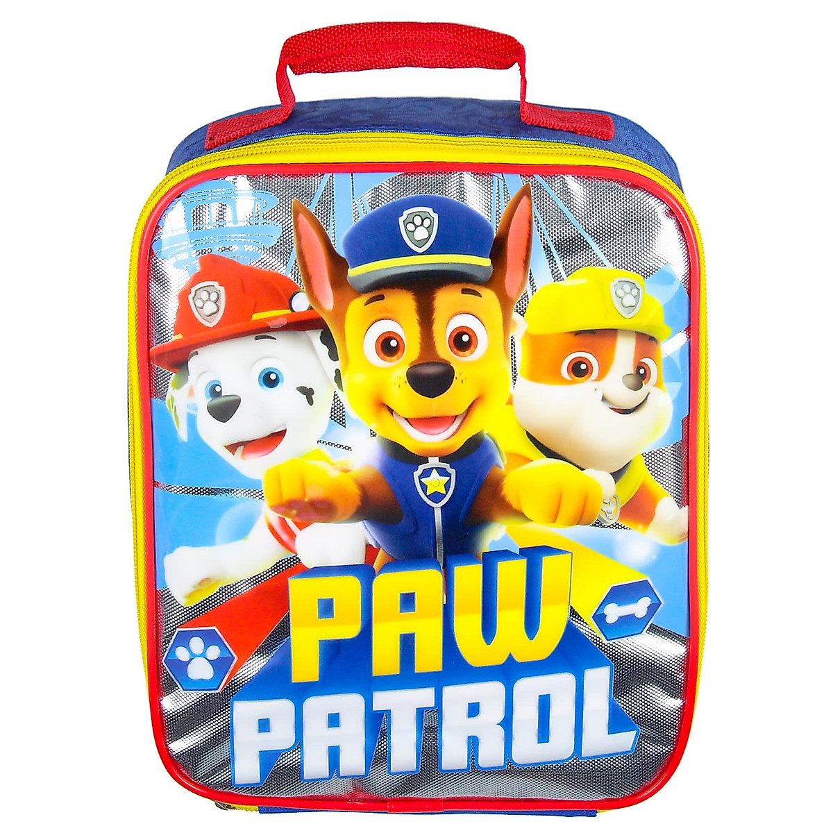 Paw Patrol Lunch Box Chase Marshall Rubble Rectangular Lunch Bag Tote