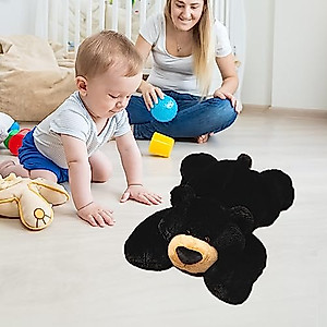 GHTMONY Black Bear Stuffed Animals, Bear Plushies Stuffed Animal Throw Pillows, Cute Plush Toy Body Pillow Gifts for Boy Girl Kids and Adults