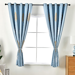 VIKIMORA 2 Pack Curtain Tiebacks for Draperys Gray, Strong Magnetic Curtain Tie Backs,Curtain Holders for Thick Drapes,Gray Cotton Rope Tie Backs for Heavy Duty Drapes,Gray