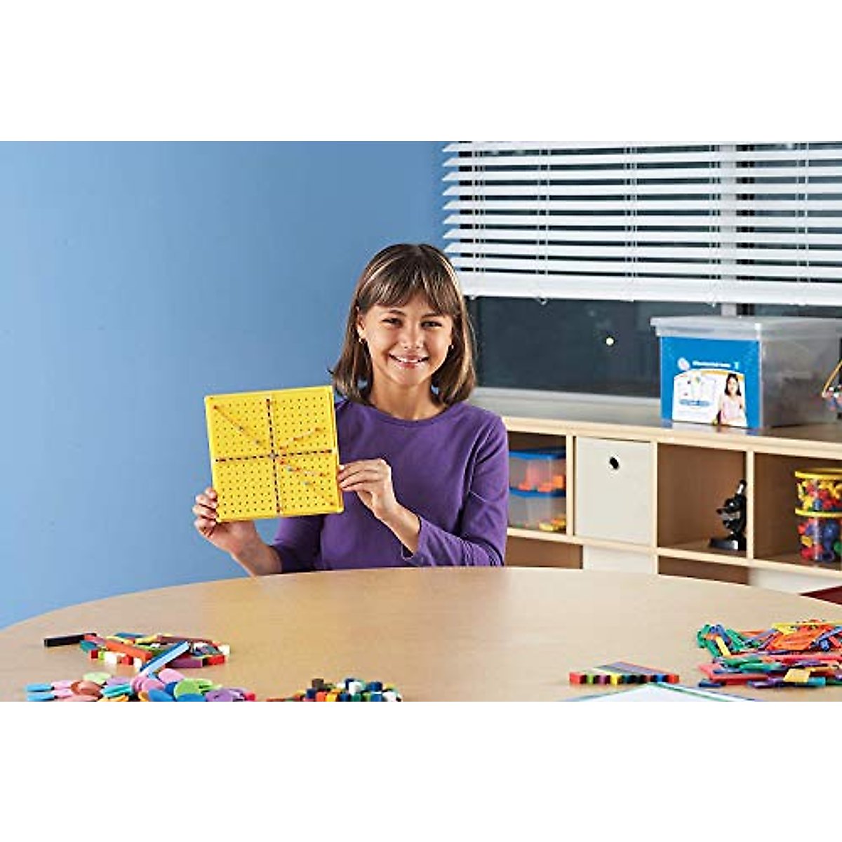 hand2mind XY Coordinate Pegboard Classroom Basics Kit, Prealgebra, Geo Board, Geometry Sets, Learning Shapes, Classroom Supplies, Math Manipulatives, (Set of 30)