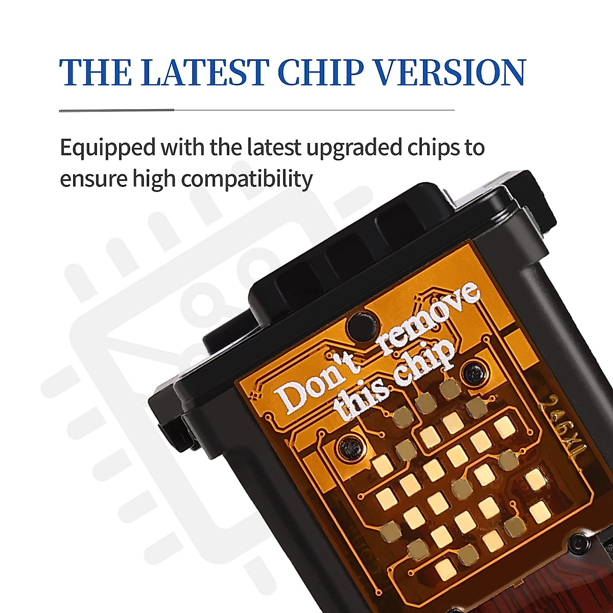 Ink Cartridges Replacement for Canon PG-245XL CL-246XL PG-243 CL-244 for Canon Pixma MX492 MX490 MG3022 MG2920 MG2522 TR4520 TS3122 TS202 MG2420 MG2520 MG2922 IP2820 Printer Ink (1 Black,1 Tri-Color)