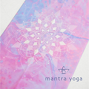 Mantra Yoga Travel PRO 1.5mm - Foldable Fitness & Exercise Mat with Bag | Lightweight, Compact & Eco-Friendly | Non-Slip & Washable | For All Types of Yoga | 72" L x 24" W