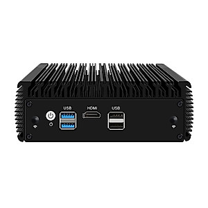 Micro Firewall Appliance, Mini PC, VPN, Router PC, Intel Celeron N5105, HUNSN RJ02k, AES-NI, 4 x Intel 2.5GbE I225-V B3 LAN, Barebone, NO RAM, NO Storage, NO System
