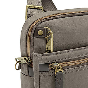 Travelon: Anti-Theft Courier Small N/s Slim Travel Bag - Stone Gray
