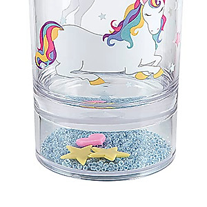 Allure Home Creation Unicorn & Rainbow 4-Piece Plastic Bath Accessory Set