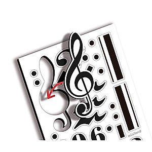 Miniland 94120 Pentagram Board & Notes,Black/White