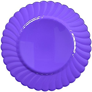 Amscan Party Plates Tableware Items, 10 1/4", Purple