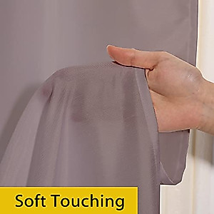 Chyhomenyc Uptown Faux Silk Living Room Window Curtains, 2 Panels Solid Slub Texture Rose Quartz Curtains 84 Inches Long, Luxury Classic Room Darkening Rod Pocket Bedroom Curtains & Drapes, 42"Wx84"L