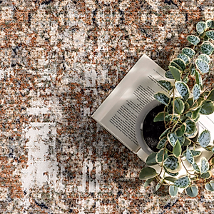 nuLOOM Charvi Medallion 4x6 Area Rug for Living Room Bedroom Dining Room Kitchen, Beige/Ivory