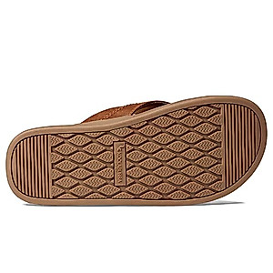 Koolaburra by UGG Men's TREEVE Sandal Flip-Flop, Chestnut, 12