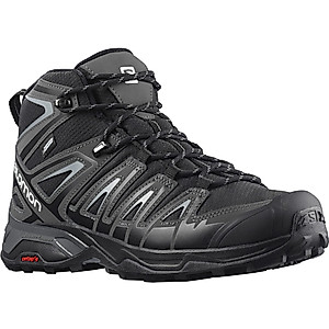 Salomon X Ultra Pioneer MID CLIMASALOMON Waterproof Hiking Boots for Men, Black/Magnet/Monument, 7