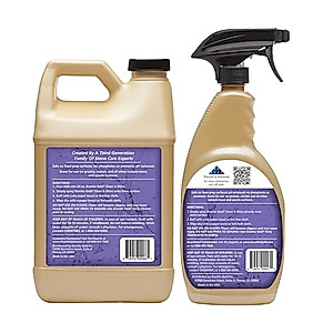 Granite Gold Clean and Shine Spray For Granite, Marble, Travertine, Quartz, Natural Stone Surfaces, 24 + 64 Fl Oz Value Pack