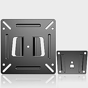 TETVIK Monitor Wall Mount Most 14-24“ TVs Computer Universal Low Profile RV TV Wall Mount VESA Up to 100x100mm Max Weight 30lbs Fits 15 19 20 22 23 Inch Camper Small Monitor Mount Bracket