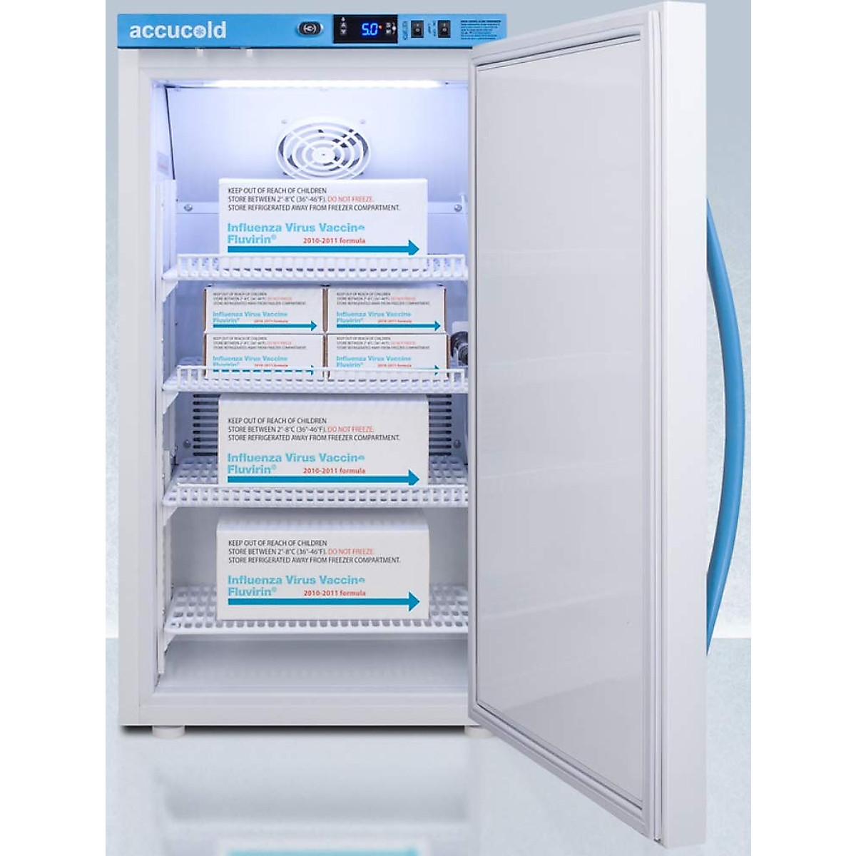 Accucold ARS3PV Pharma-Vac Performance Series 3 cu.ft. All-Refrigerator - CDC Compliant, Adjustable Temperature, Alarms, Lock, Energy Efficient Design for Pharmacy, Medication, and Vaccine Storage