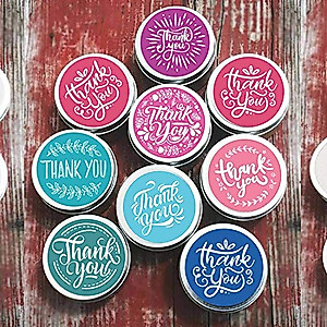 Thank You Stickers Roll of 1000 1.5 Inch 8 Designs Thank You Sticker Small Business Thank You Stickers Pink Thank You Stickers for Packaging Stickers Thank You Large Thank You Stickers