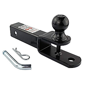 TOPTOW ATV/UTV Trailer Hitch Towing Ball Mounts, 2-Inch Ball, Clevis Pin, Fits 2-Inch Receiver