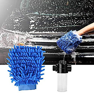 Kansing High Pressure Power Washer Wand Attachments,Gutter Cleaning Tools,Car Pressure Washer with Magic Spray Gun,Standard Garden Hose and Spray Nozzle,BLUE