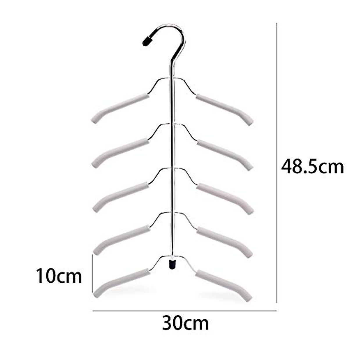 BEYST Clothes Hangers, Multilayer Anti-Slip Clothes Rack Space Saving Clothes Hangers Closet Storage Organizer for Suits Pants Shirts Jeans
