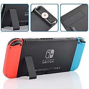 MMOBIEL Back Shell Bracket Kickstand Back Housing Bracket compatible with Switch Console Holder Stand Shell Black