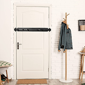 Sihnman Door Bar Lock - Patented Door Barricade Security Bar - Home Safety Improvement, Door Reinforcement, Childproof, Break-in Prevention - Premium Grade Steel Door Mount for 26''-37'' Wide Doors