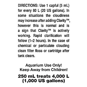 Seachem Clarity, 250ml (8.45 Fl Oz)