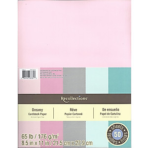 Recollections Cardstock Paper, 8 1/2" x 11" Dreamy - 50 Sheets