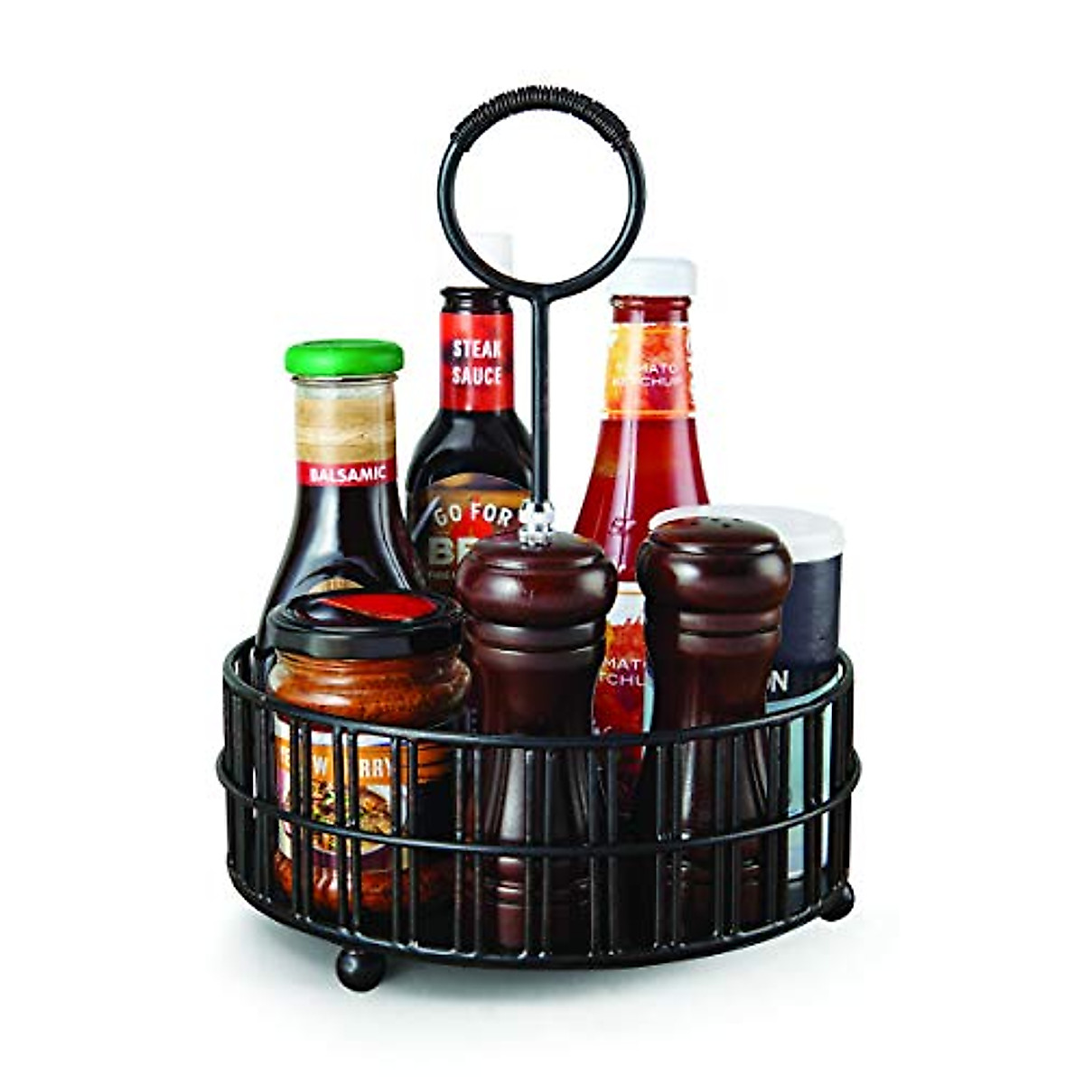 Scott Living Oasis Linear Condiment Caddy, 11.25-Inch, Black