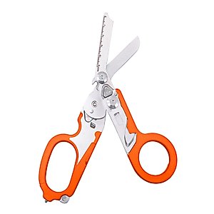 Elegital Emergency Rescue Shears,Stainless Steel Foldable Trauma shears,Outdoor Camping Rescue Tools