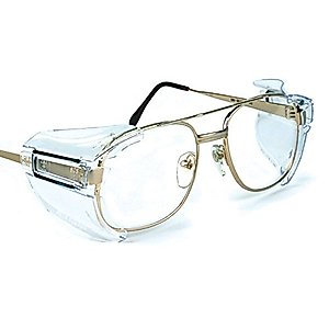 B52 Clear Safety Glasses Side Shields for Medium to Large Glasses (2 Pair Pack)