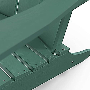 SERWALL Adirondack Chair Oversized Outdoor Fire Pits Chair Weather Resistant-Green