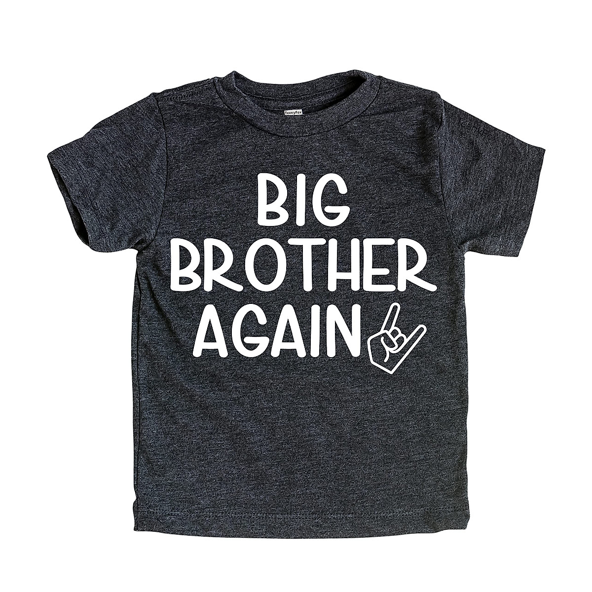 Teeny Fox Big Brother Again Sister Finally New to Crew Sibling Announcement T-Shirt