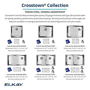 Elkay ECTRU32179LTC Crosstown Sink, 32", 0