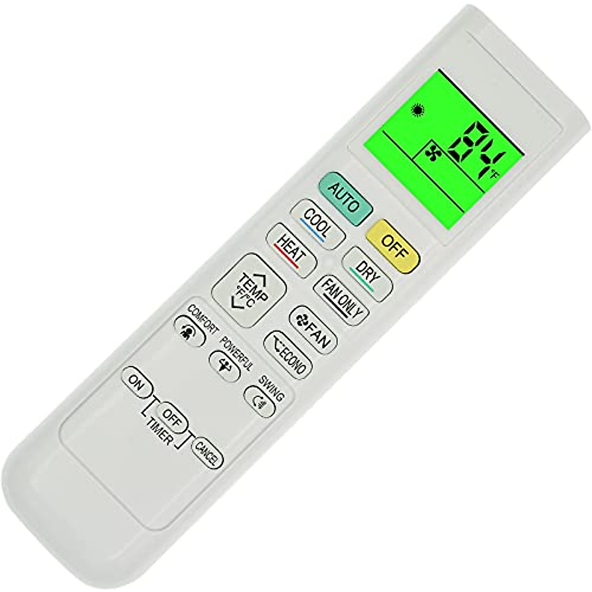 Replacement Remote Control for DAIKIN AC Air Conditioner Remote Control FTX09NMVJU FTX12NMVJU FTX15NMVJU FTX18NMVJU FTX24NMVJU FTXN09NMVJU FTXN12NMVJU FTXN15NMVJU FTXN18NMVJU FTXN24NMVJU RX09NMVJU
