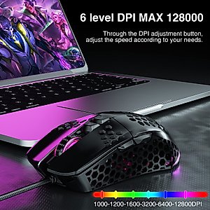 SOLAKAKA Low Profile Mechanical Keyboard Wireless Gaming Keyboard and RGB Wired Gaming Mouse