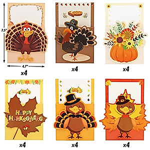 Thanksgiving Cutlery Holder Set Thanksgiving Turkey Utensil Silverware Holder Fall Autumn Party Table Decoration 24 Pcs