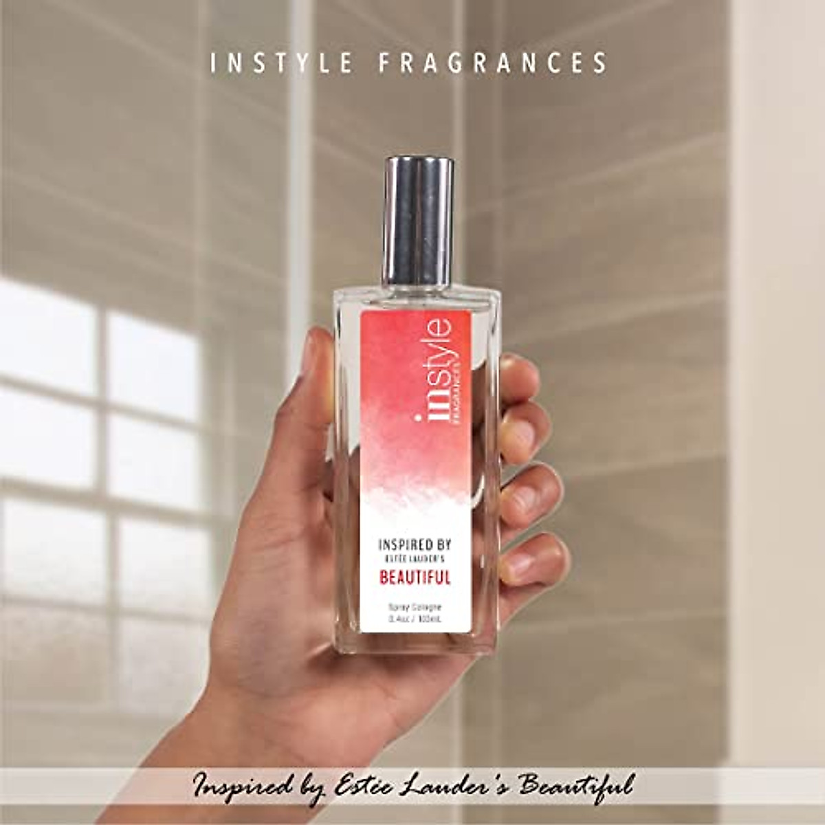 Instyle Fragrances | Inspired by Estee Lauder's Beautiful | Women’s Eau de Toilette | Vegan, Paraben & Phthalate Free | Never Tested on Animals | 3.4 Fl Oz