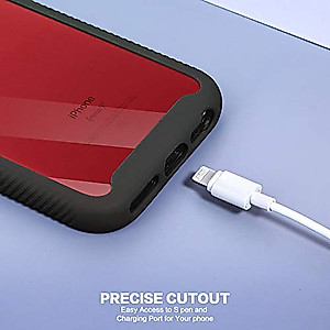 IDweel iPhone 8 Plus Case, iPhone 7 Plus Case, Full-Body Durable Shockproof Case with Build in Screen Protector Heavy Duty Shock Resistant Hybrid Rugged Cover for iPhone 8 & 7 Plus 5.5 Inch (Black)