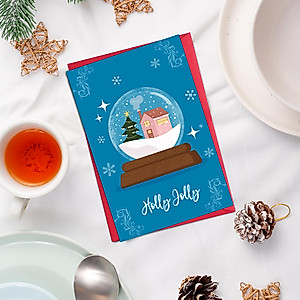 Hunanyume 24 Sets Christmas Cards With Red Envelopes, Stickers & Greetings Inside, 4×6 in Boxed Assorted New Years Cards Holiday Cards for Loved ones, Friends and Family