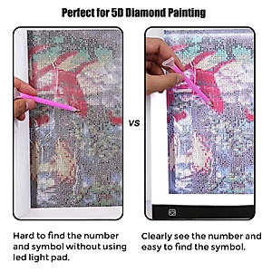 ArtBeek B4 Size LED Light Box 5 Millimeters Ultrathin Light Pad USB Art Tracing Board for Sketch Copy and Handwork 14.56X11 Inch