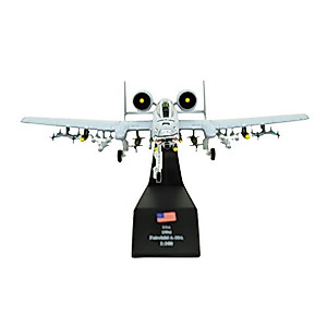 TANG DYNASTY(TM) 1:100 A-10 Thunderbolt II Ground Attack Aircraft Metal Plane Model,US Air Force, Military Airplane Model,Diecast Plane,for Collecting and Gift (Conventional Coating)