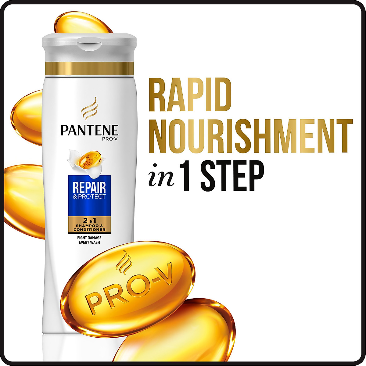 Pantene Pro-V Repair & Protect 2 In 1 Shampoo & Conditioner, 20.1 Fl Oz, 20.100000000000001 Fl Oz