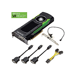 PNY NVIDIA Quadro P6000 VCQP6000-PB 24GB 384-bit GDDR5X PCI Video Cards