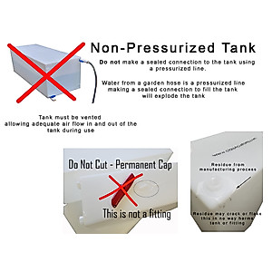 Class A Customs | One (1) RV Fresh and Gray Water use 33 Gallon Tank | T-3300