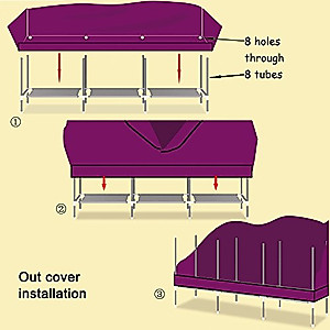 OUMYJIA 69 inches Non-Woven Fabric Wardrobe Portable Clothes Closet Storage Organizer, 51 x 17.5 x 69 inches, Black